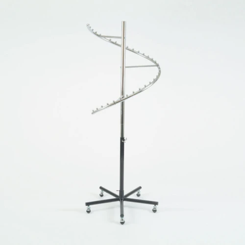 Black and Chrome Spiral Clothes Rails - UK